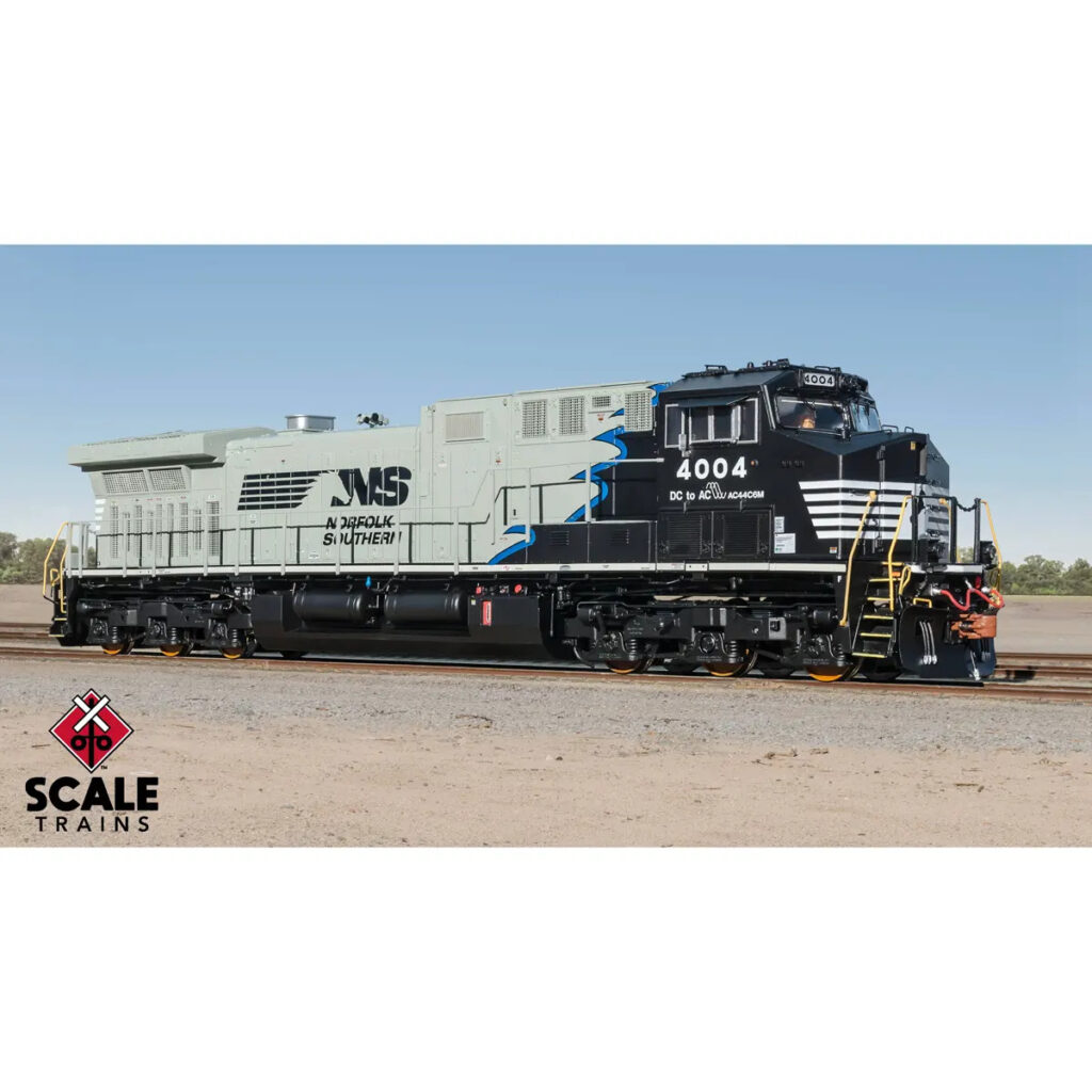 Scale Trains HO Rivet Counter AC44C6M Norfolk Southern "Black Mane, Blue Stripe" w/ DCC & Sound ...