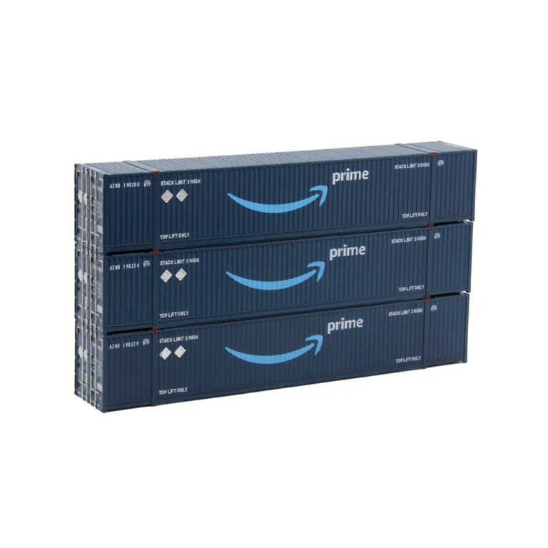 Jacksonville Terminal HO 53' 8-55-8 Corrugated Container Amazon 3 Pack ...