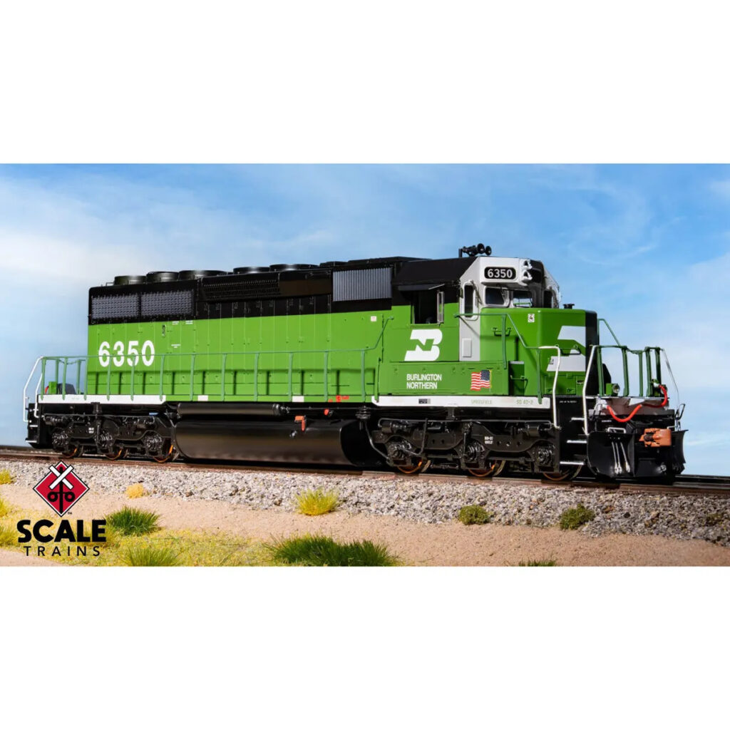 Scale Trains HO Rivet Counter SD40-2 Burlington Northern "White Face & Ditch Lights" - Spring ...