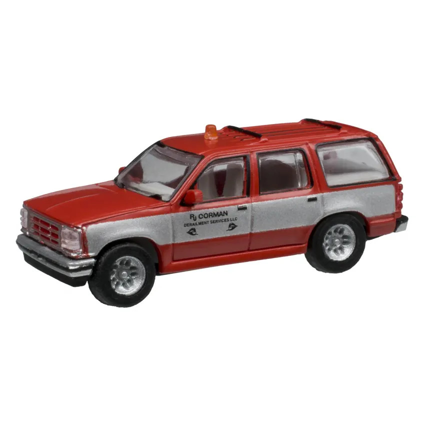 Atlas HO Ford 1993 Explorer RJ Corman w/ Beacon - Spring Creek Model Trains