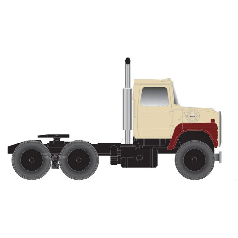 Atlas HO Ford LNT 9000 Tractor Tan & Maroon - Spring Creek Model Trains