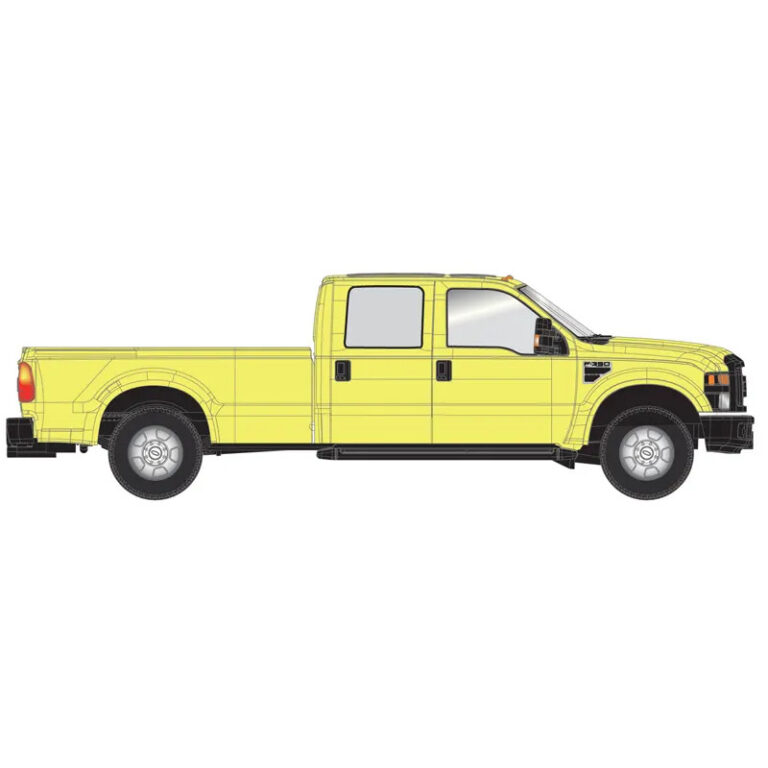 Atlas HO Ford 2008 F-350 Crew Cab Pickup Safety Yellow - Spring Creek ...