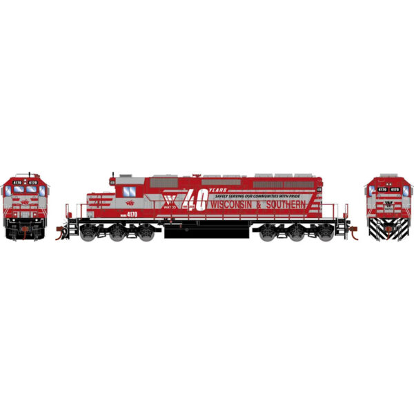 Athearn HO SD40-2 Wisconsin & Southern "40th Anniversary" #4170 ...