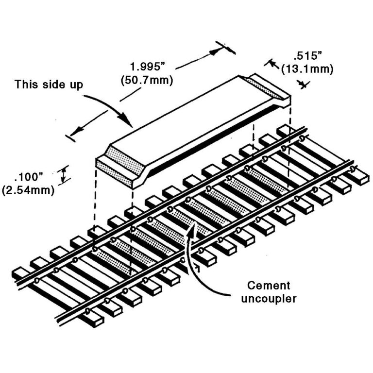 Kadee - 322 - HO "Between-the-Rails" Code 83 Delayed-Action Magnetic ...