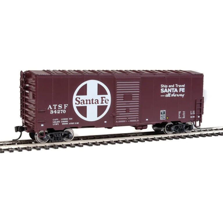 Walthers Mainline HO 40' 1948 AAR Modernized Box Car Santa Fe "All the ...