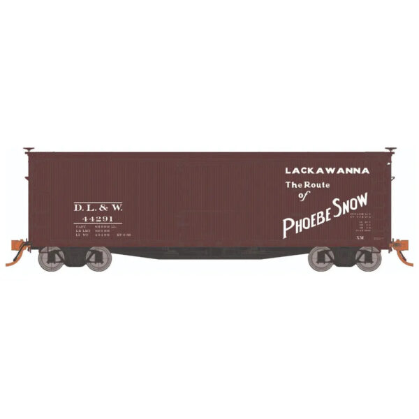 Rapido HO 40' USRA Double-Sheathed Wood Box Car Lackawanna "Route of ...