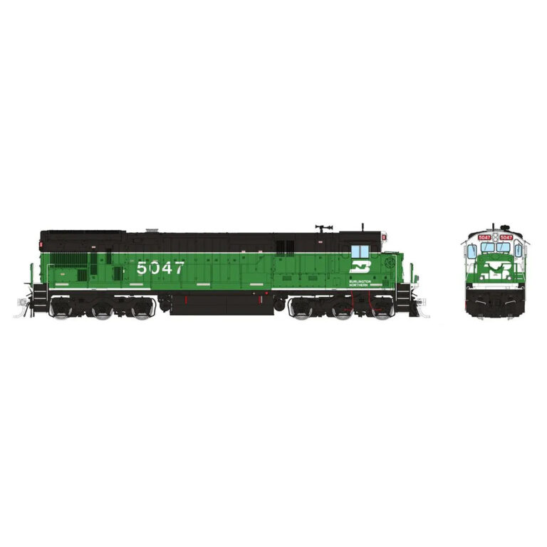 Rapido HO C36-7 Burlington Northern "Whiteface Pinstripe, C33-7" w/ DCC ...