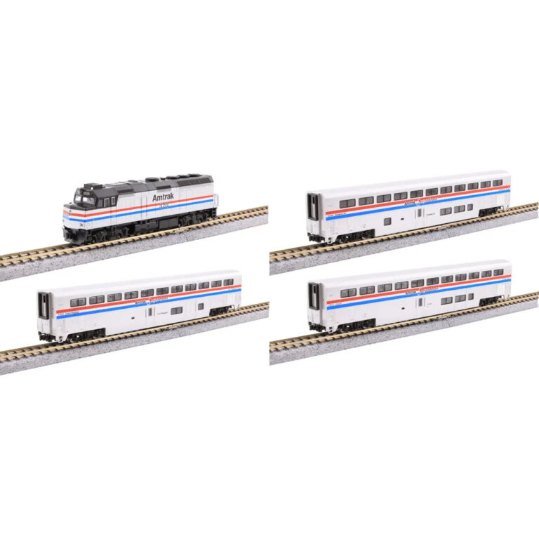 Kato N F40PH & Superliner I Amtrak "Phase III, w/ Ditch Lights" - Loco ...